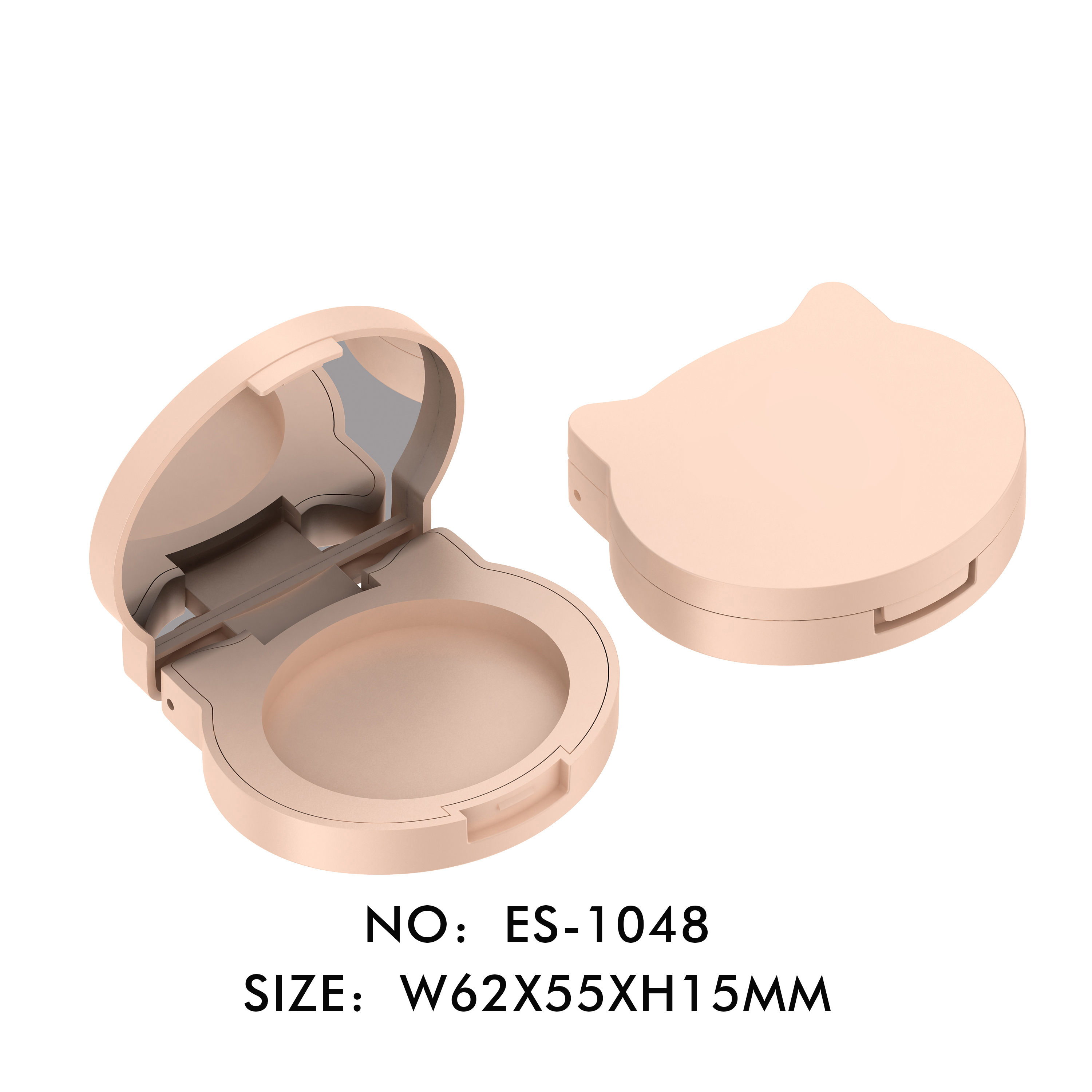 New Design Cute Cartoon Shaped Compact Powder Case Highlighter Makeup ...